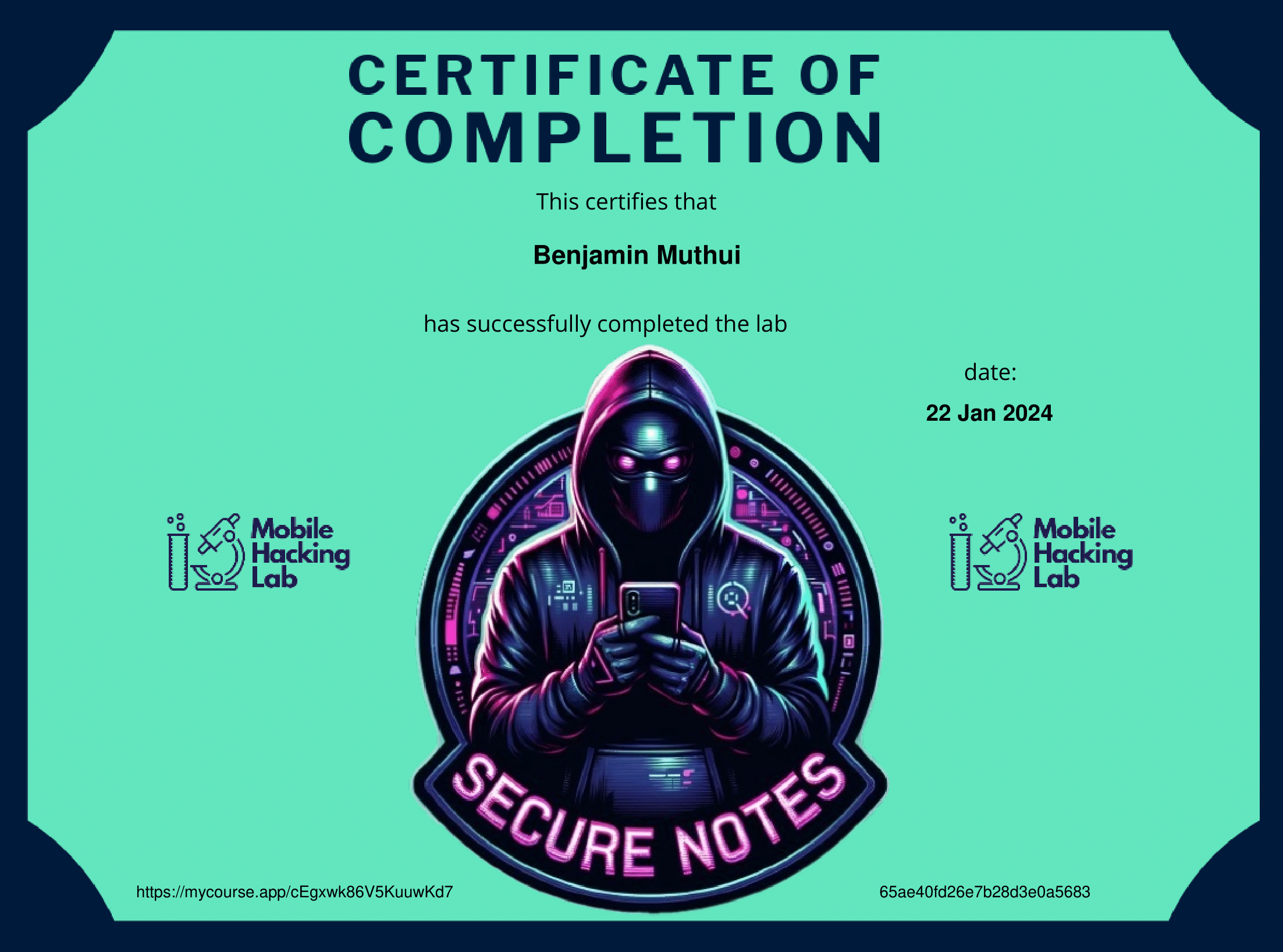Certificates