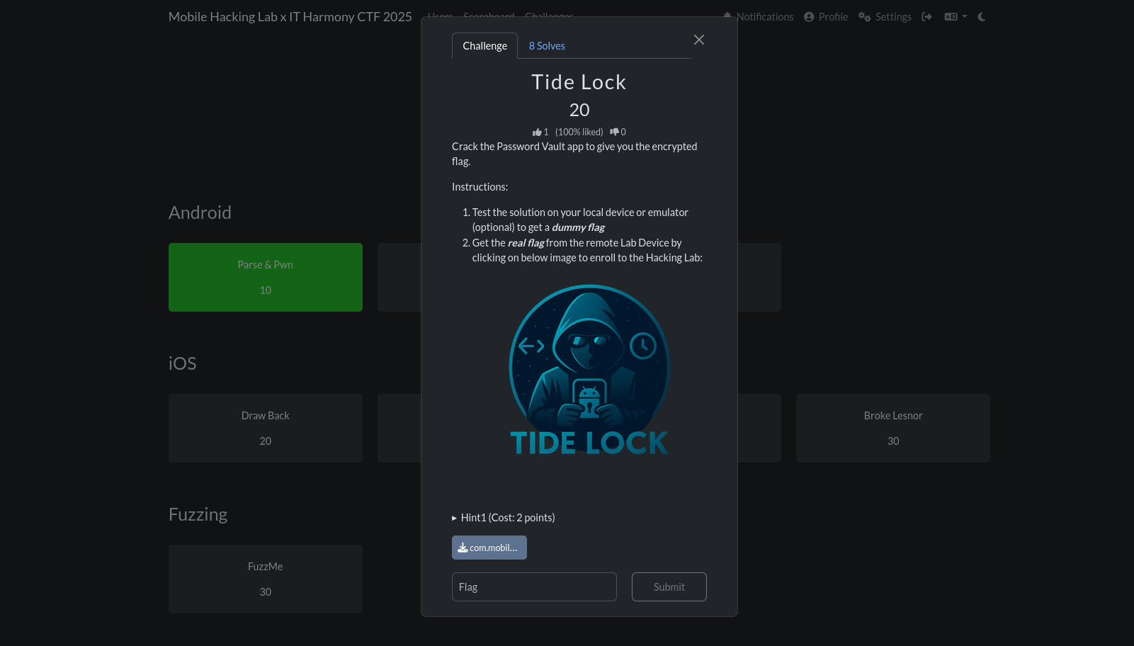 Mobile Hacking Lab x IT Harmony CTF 2025